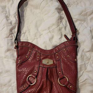 boc | Bags | Boc Red Leather Shoulder Bag | Poshmark